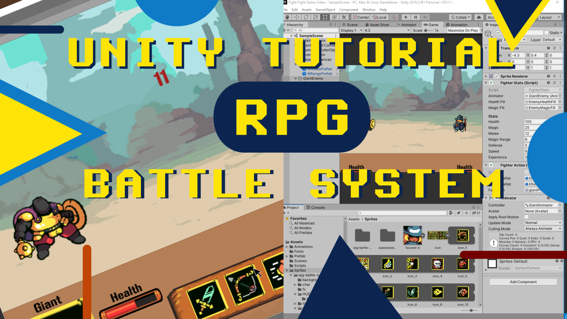 Make an Turn-Based RPG Fighting Game in Unity | Kurt Kaiser